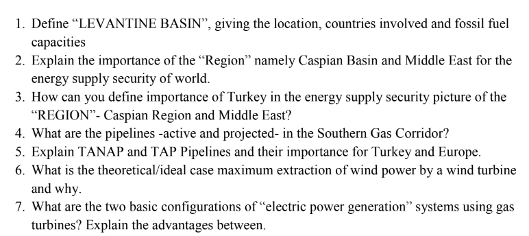 Solved 1. Define "LEVANTINE BASIN”, giving the location, | Chegg.com