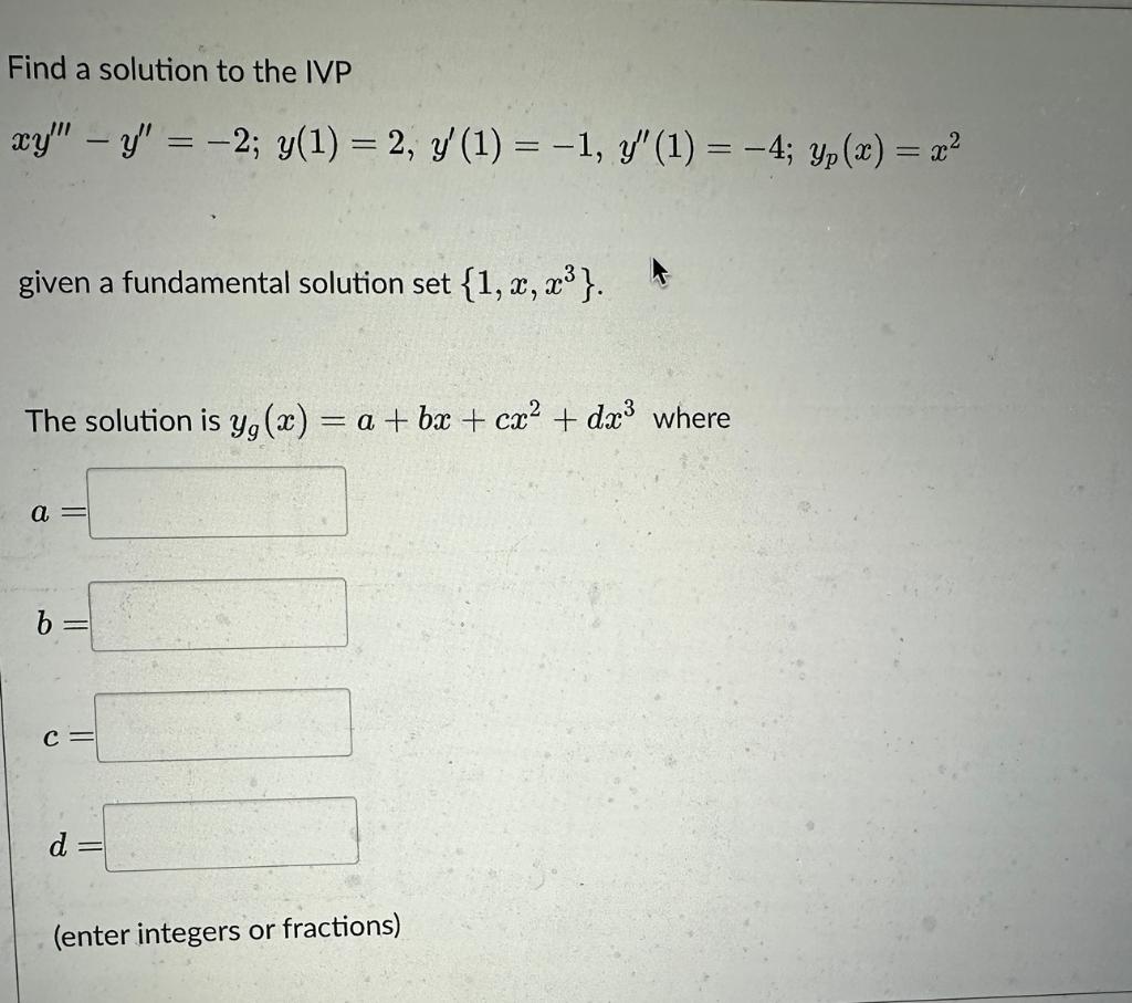 Solved Find a solution to the IVP | Chegg.com