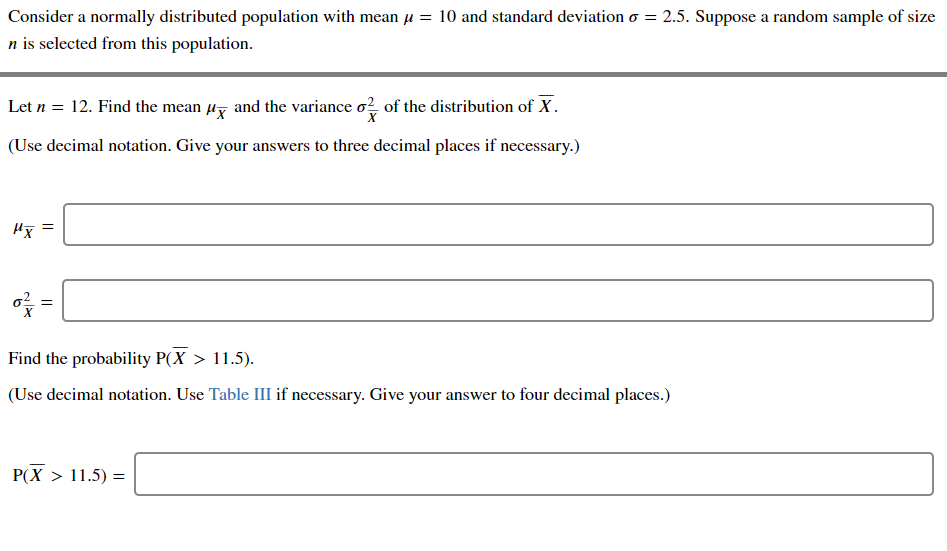 Solved Consider a normally distributed population with mean | Chegg.com