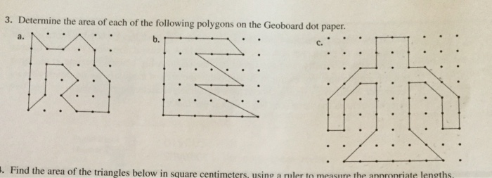 Solved Determine the area of each of the following polygons | Chegg.com