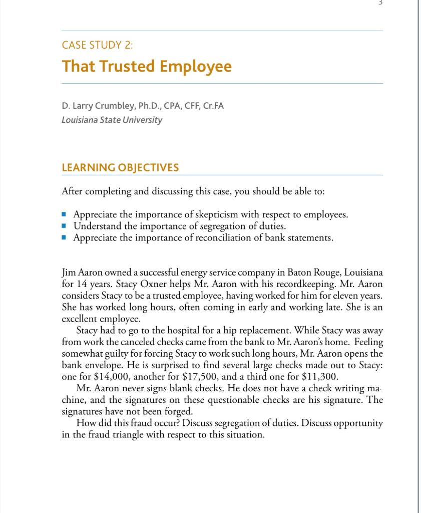 Solved Think about how Stacy could have pulled this off! You | Chegg.com