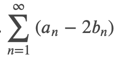 Solved O Suppose that an = 1, that bn = -1, that a1 = - 2, | Chegg.com
