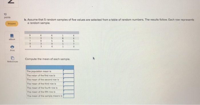 Solved 2 Use Appendix B4 Is A Table Of Random Numbers That 2675