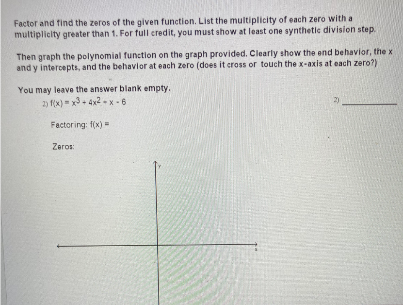 Solved Factor and find the zeros of the given function. List | Chegg.com