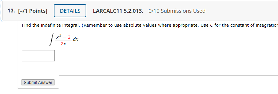 Solved Find the indefinite integral. (Remember to use | Chegg.com
