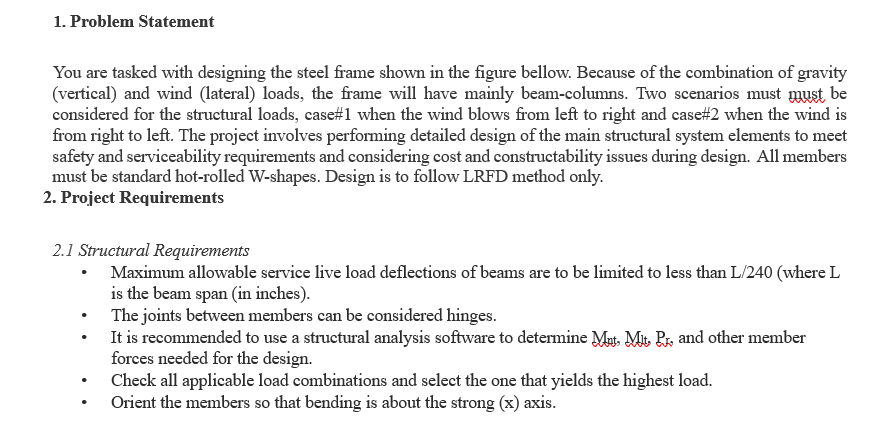 Solved 1. Problem Statement You are tasked with designing | Chegg.com
