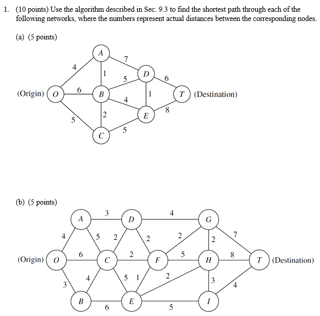 Solved 1. (10 points) Use the algorithm described in Sec. | Chegg.com