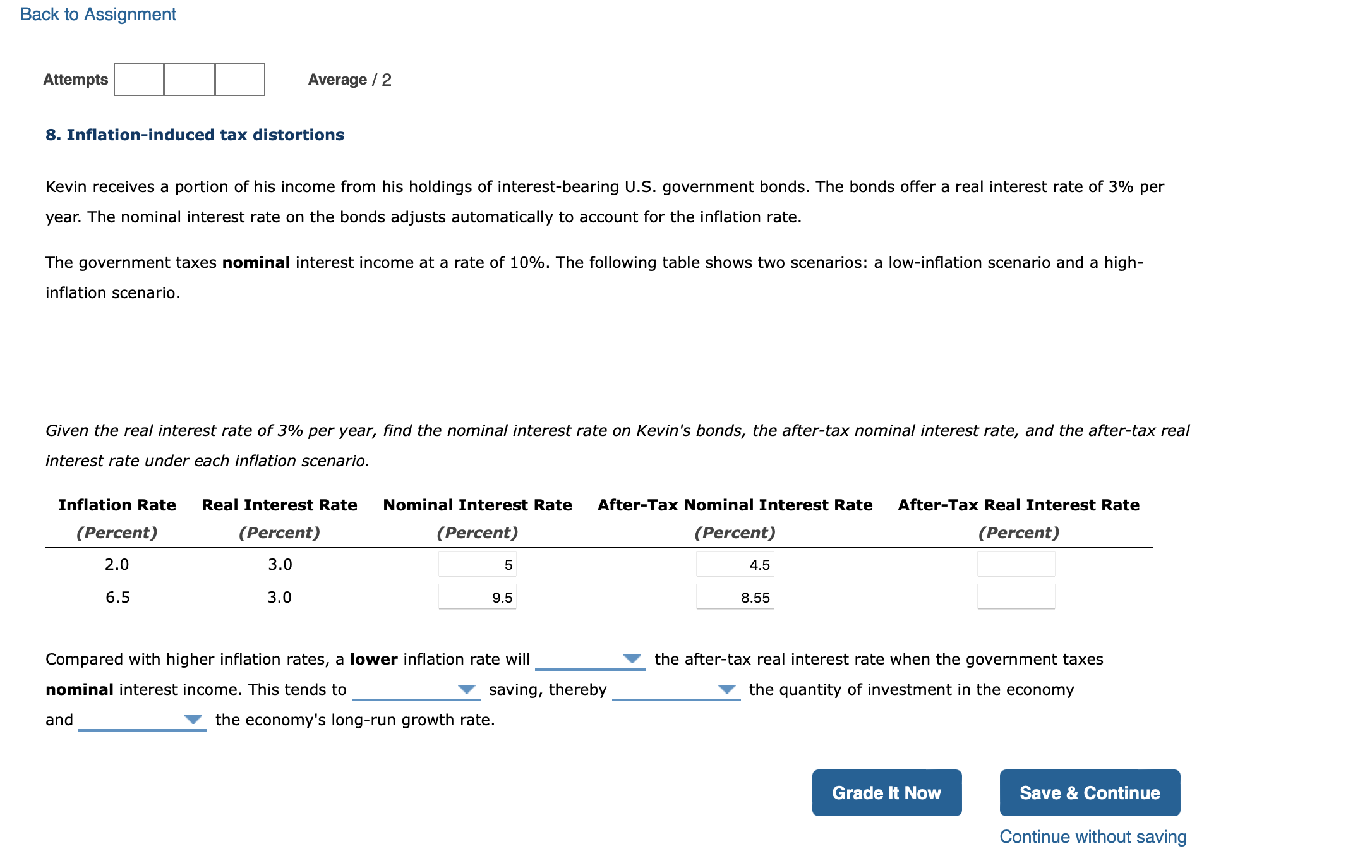 Solved 8. Inflation-induced tax distortions Kevin receives a | Chegg.com