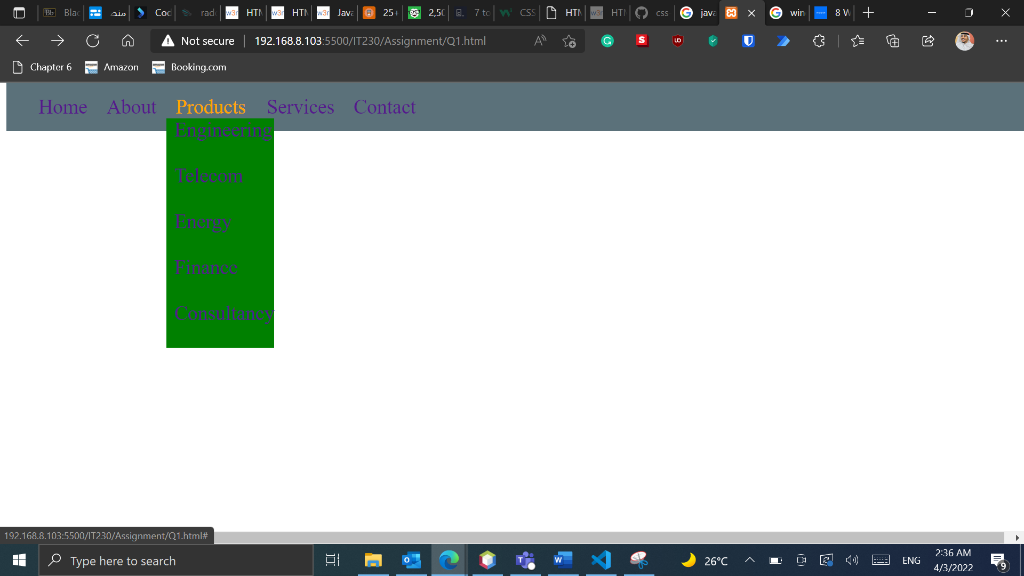 Solved By using HTML and CSS, create a web page that has a | Chegg.com