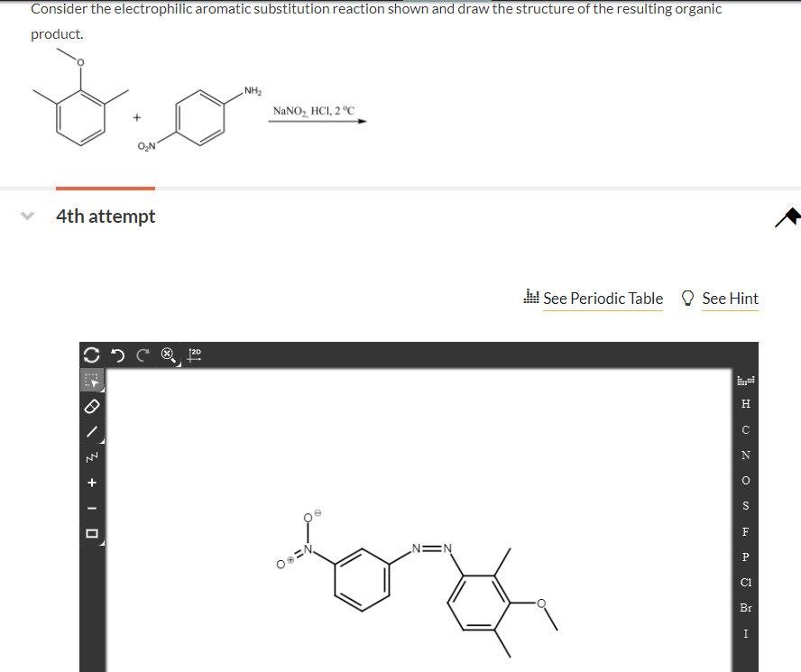 Solved Consider the electrophilic aromatic substitution | Chegg.com