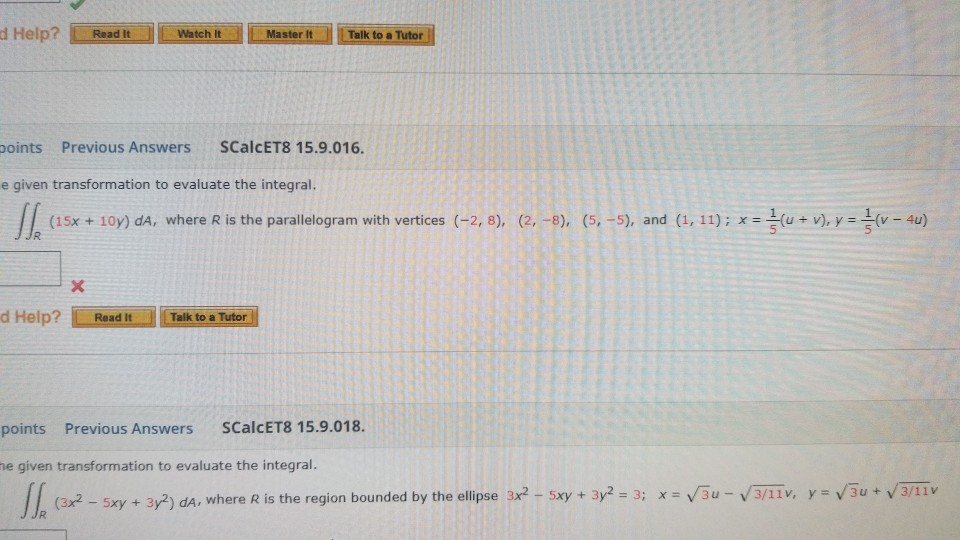 Solved 0/1 points Previous Answers SCalcET8 15.9.016. Use | Chegg.com