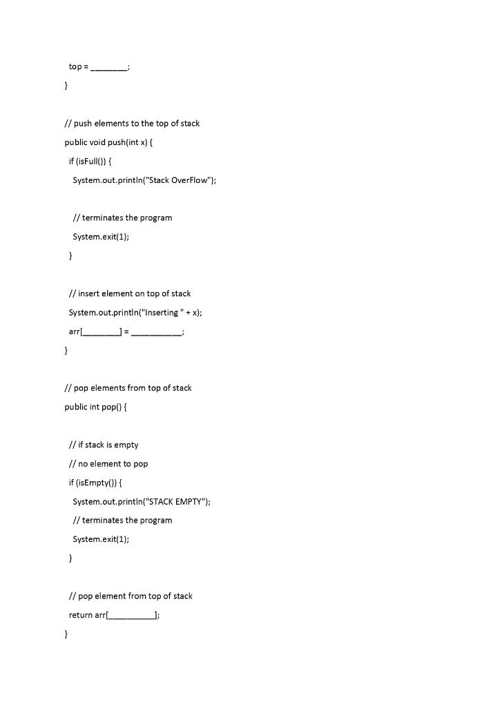 Solved Data Structure And Algorithm Analysis Java Stack 1 0000