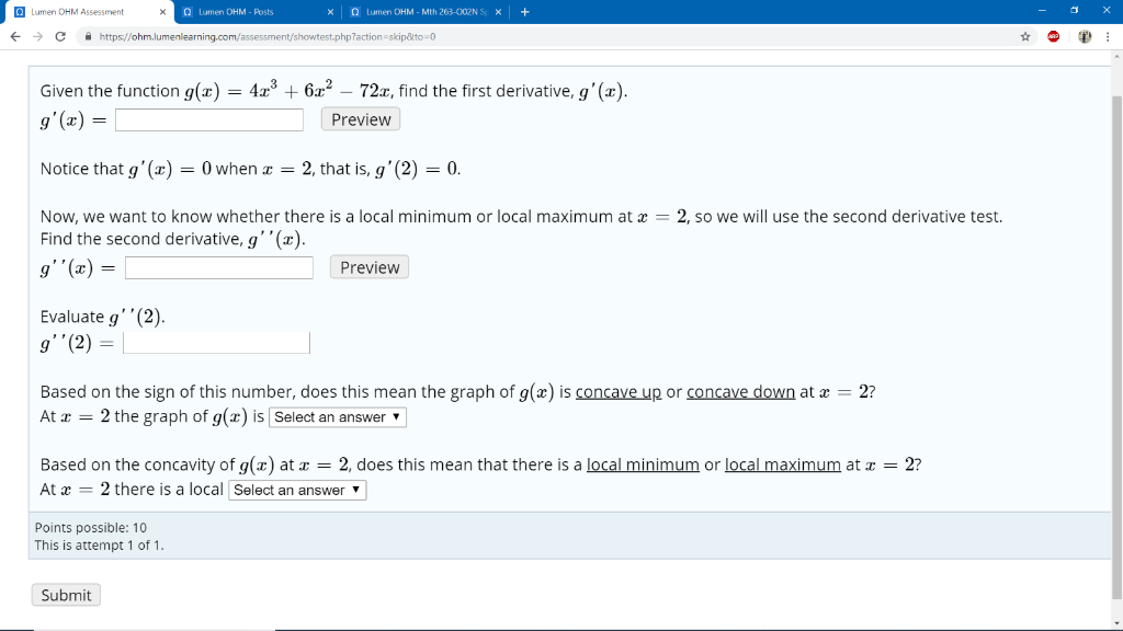 Solved Lumen OHM Assessment Ω Lumen OHM-Posts X Lumen OHM- | Chegg.com