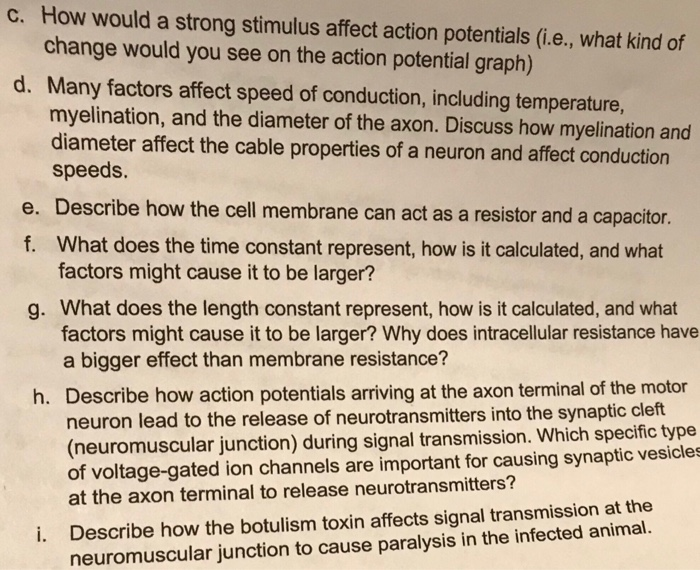 Solved Lecture 8: a. What is electrotonic conduction and how | Chegg.com