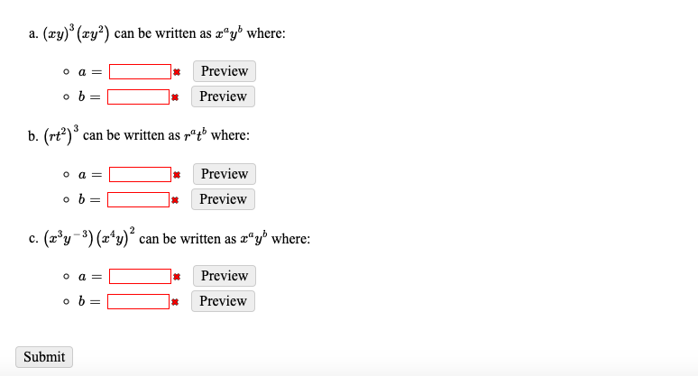Solved (ry) (ay2) can be written as r"y' where: а. Preview | Chegg.com