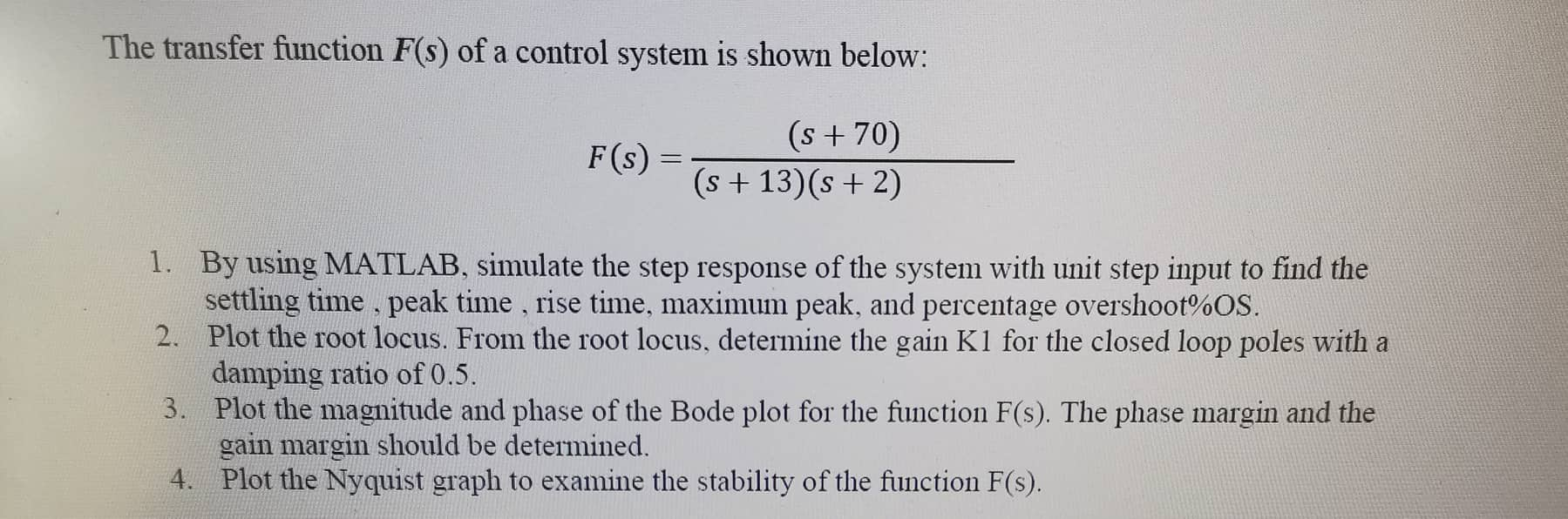 Solved how to analyse this system transfer function ? please | Chegg.com