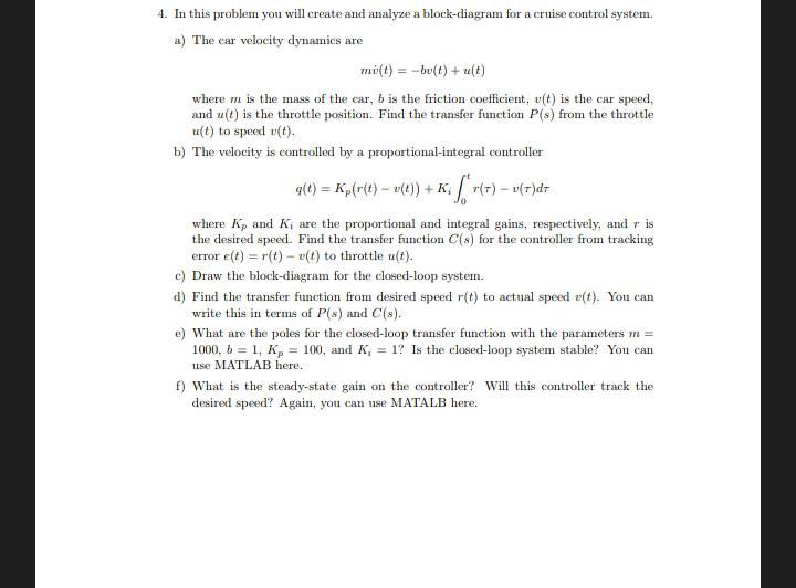 Solved 4. In this problem you will create and analyze a | Chegg.com