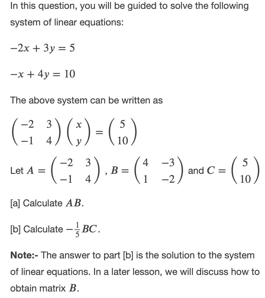 Solved In this question, you will be guided to solve the | Chegg.com
