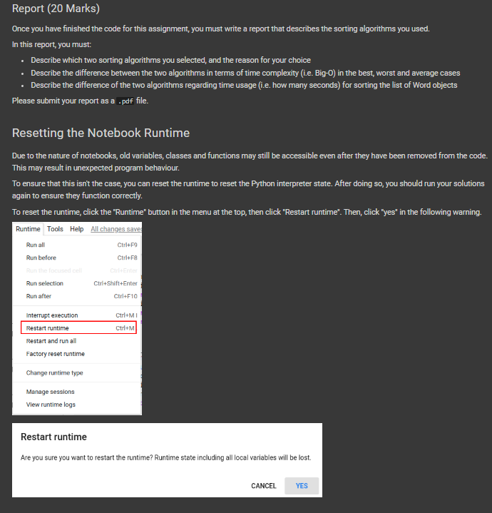 Solved Restrictions In this assignment you will need to | Chegg.com