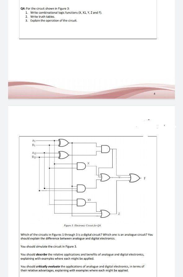 Solved Q4: For the circuit shown in Figure 3: 1. Write | Chegg.com
