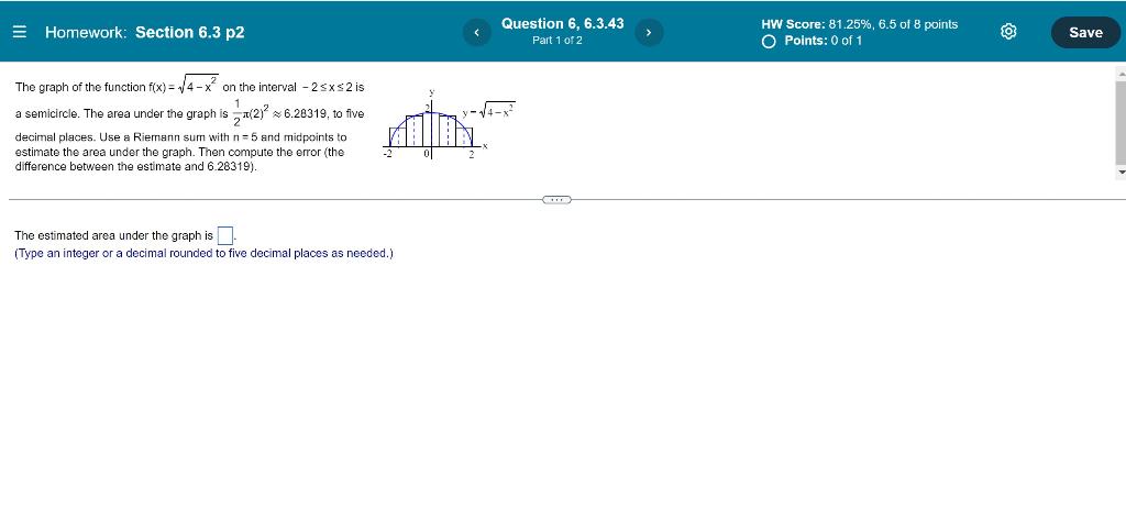 Solved Homework Section 6 3 P2 Question 4 6 3 38 Part 2 Of