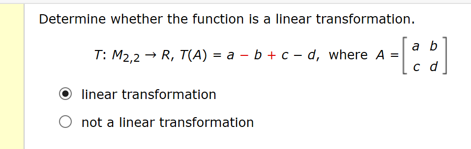 Solved Determine whether the function is a linear | Chegg.com