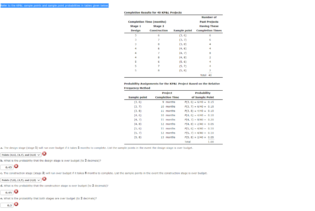 Solved Refer to the KP&L sample points and sample | Chegg.com
