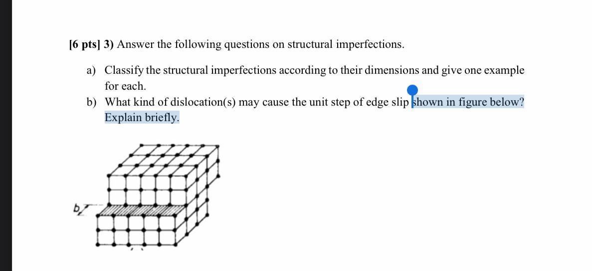 Solved [6 pts] 3) Answer the following questions on | Chegg.com