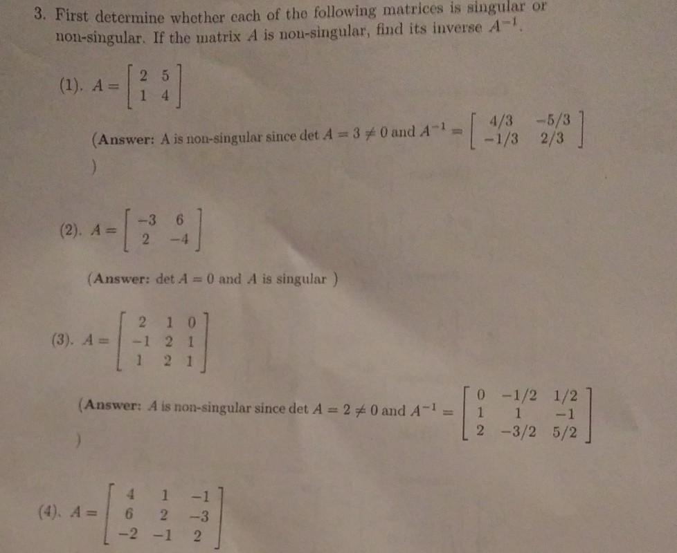Solved First determine whether each of the following | Chegg.com