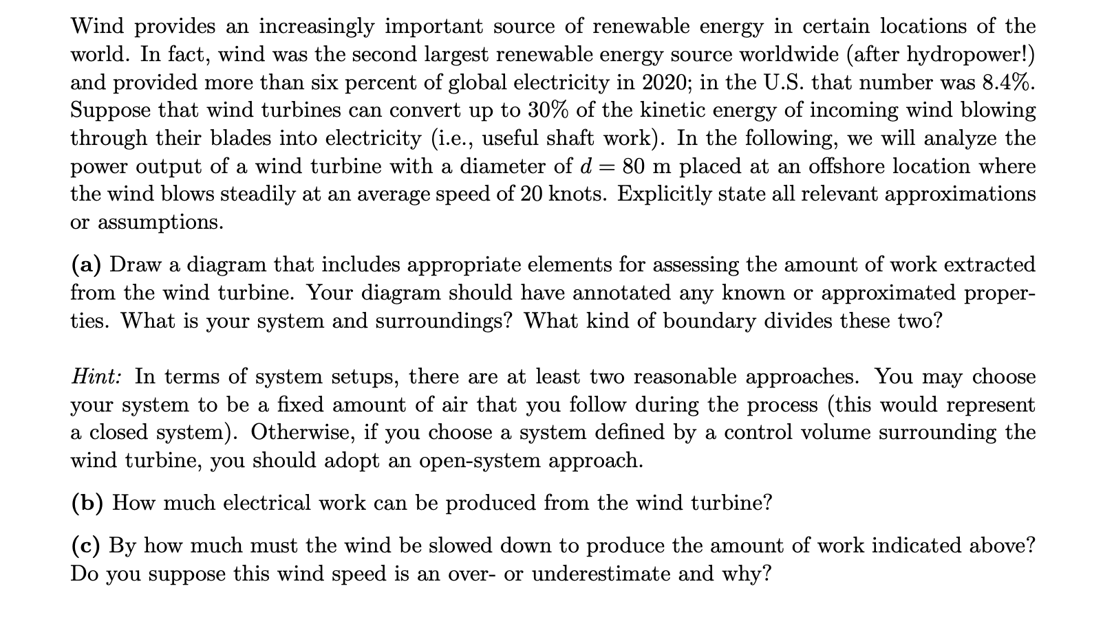 Solved Wind provides an increasingly important source of | Chegg.com
