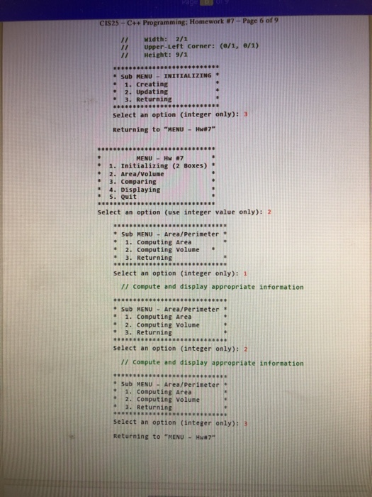 CIS25-C++ Programming: Homework #7-Page 1 of 9 | Chegg.com
