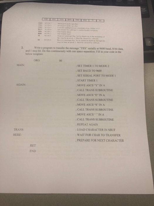 Solved RBS Sos2 Write a program to transfer the message | Chegg.com