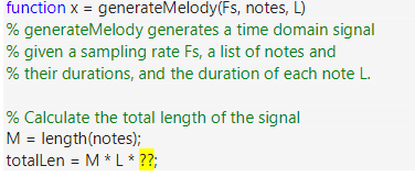 Solved Write a MATLAB function called generateMelody which | Chegg.com