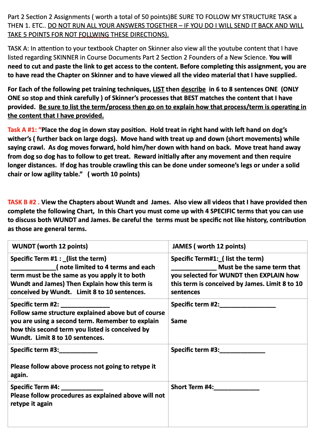 Solved Part 2 Section 2 Assignments ( worth a total of 50 | Chegg.com Solved Part 2 Section 2 Assignments ( worth a total of 50 | Chegg.com