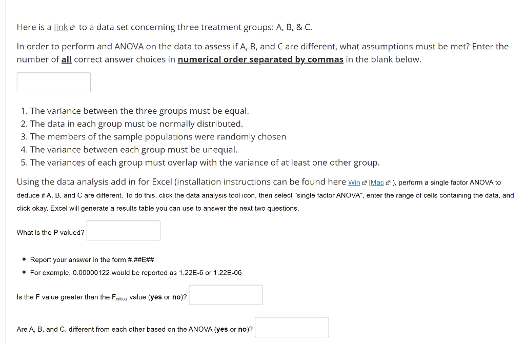 Solved Here is a linke to a data set concerning three | Chegg.com