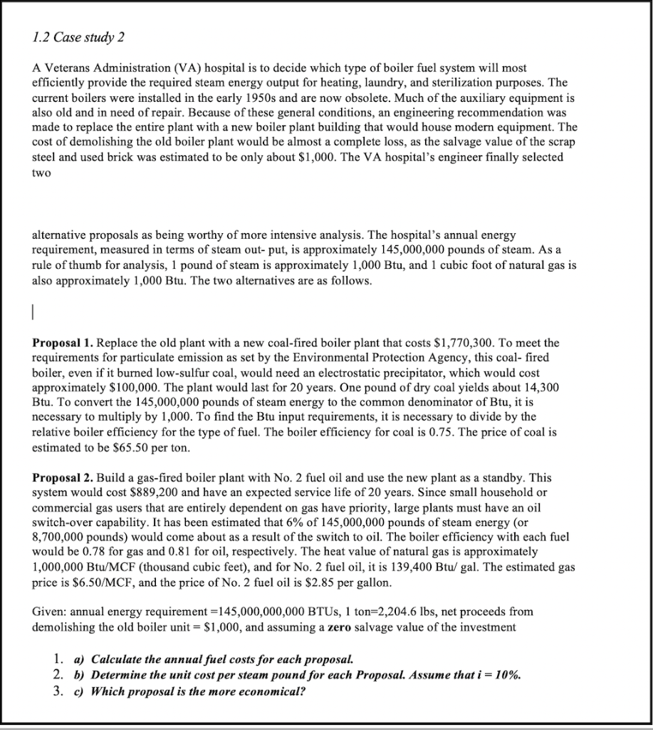 1.2 Case study 2 A Veterans Administration (VA) | Chegg.com