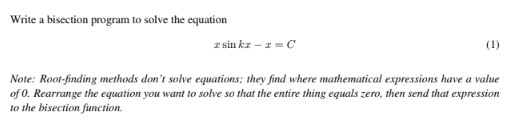 Solved I Need To Write A Program In Python Using Bisection 8505