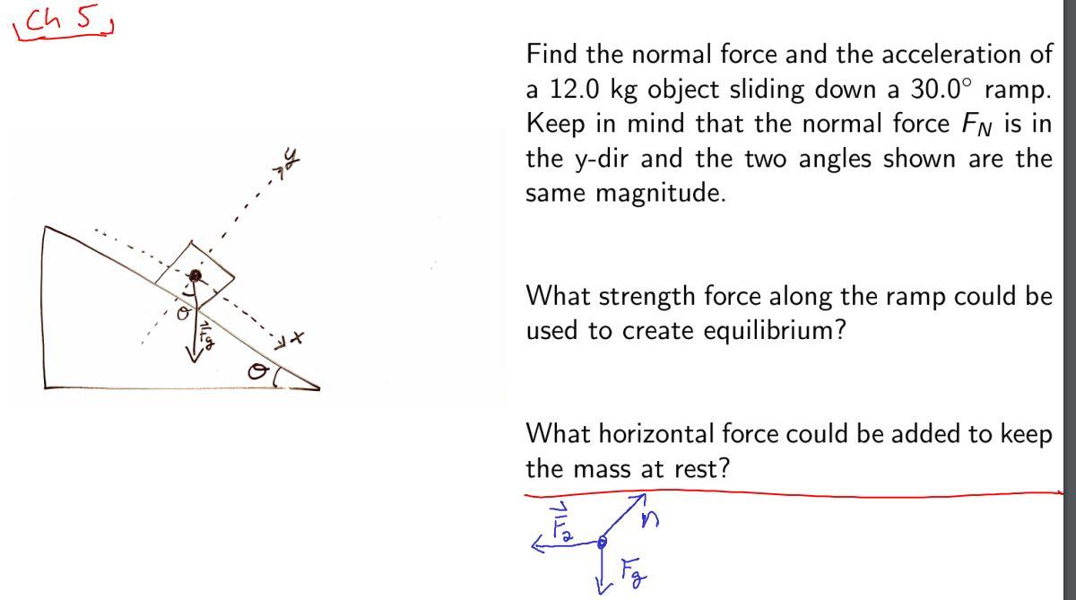 Solved Find the normal force and the acceleration of a 12.0 | Chegg.com