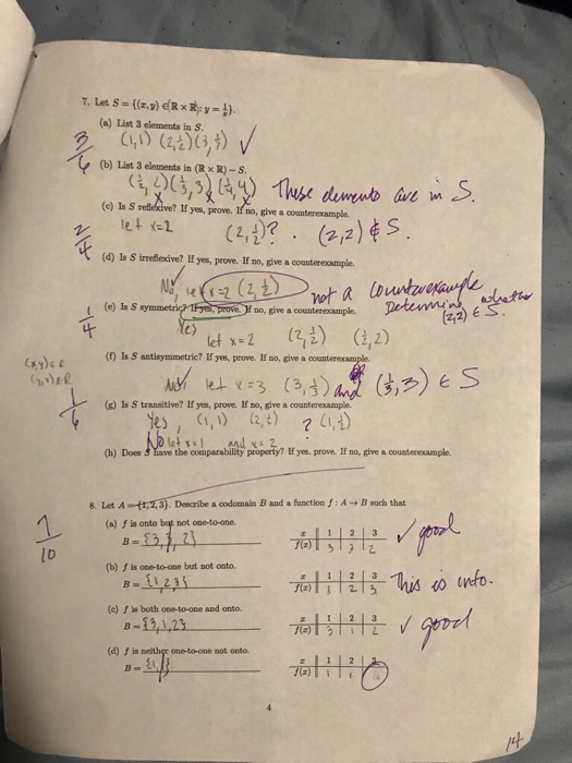 Solved (a) List 3 elements in S. (e (b) List 3 elemests ln | Chegg.com