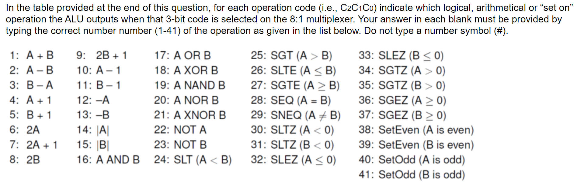 In the table provided at the end of this question, | Chegg.com