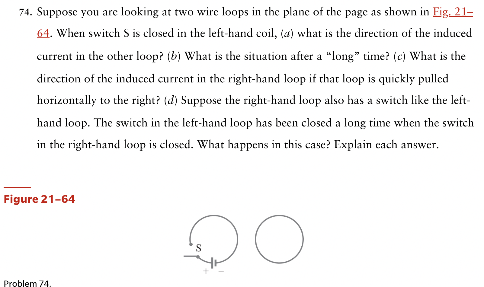Solved A.) What is the direction of the induced current in | Chegg.com