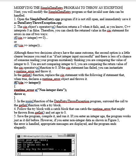 CREATING A TYPICAL DATA ENTRY APPLICATION Unless you | Chegg.com