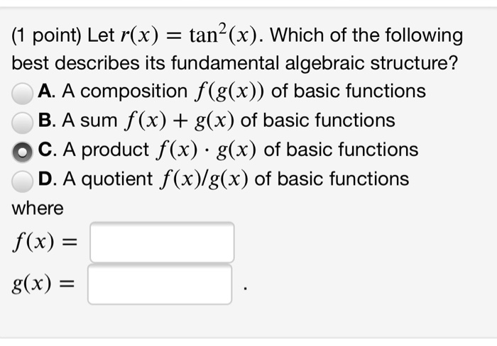 Solved (1 point) Suppose that f(x) =-3x2 + 4x + 5 and 6x- 7 | Chegg.com