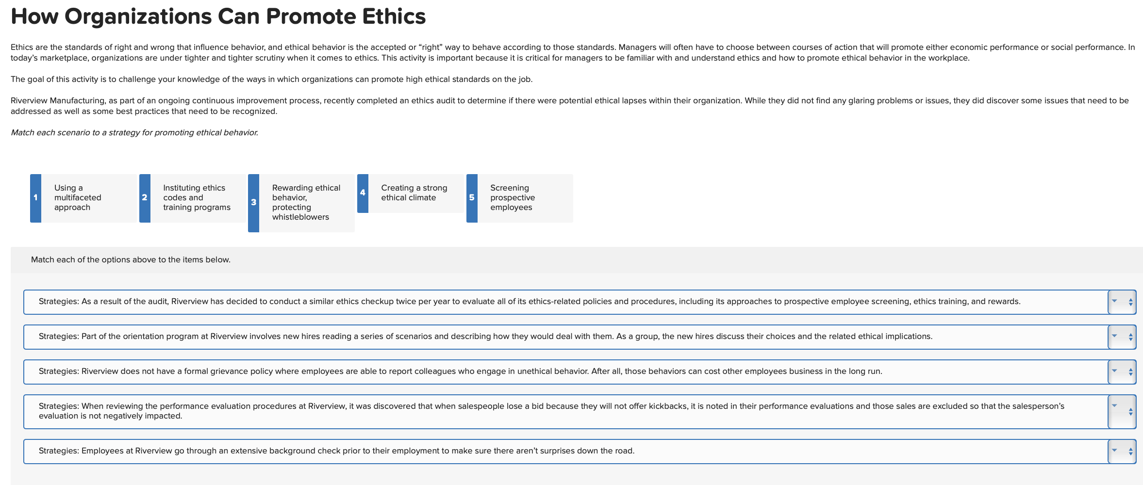 Solved How Organizations Can Promote Ethics Ethics are the | Chegg.com
