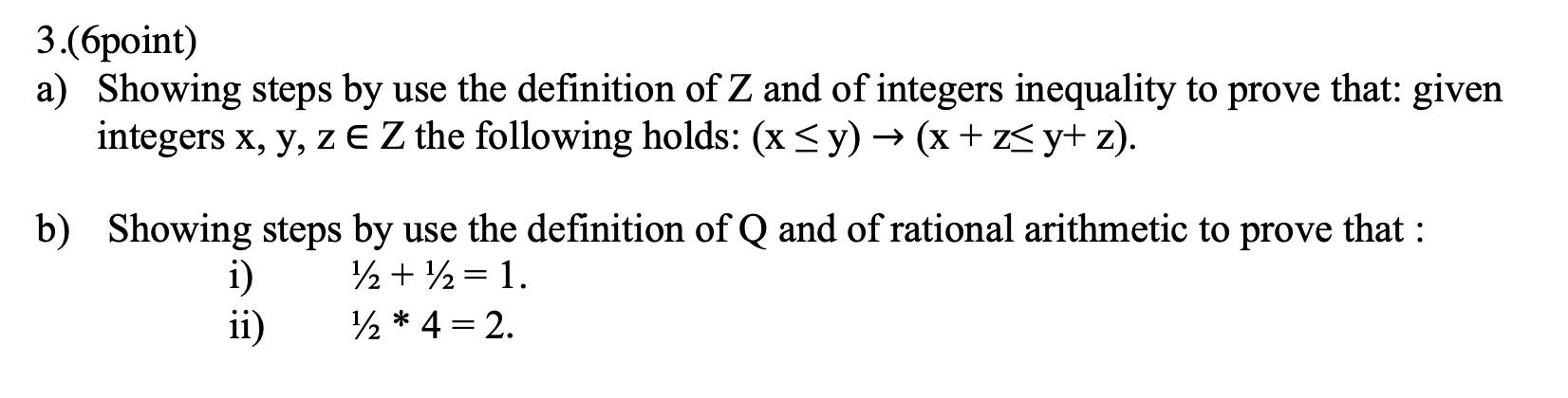 Solved 3.(6point) a) Showing steps by use the definition of | Chegg.com