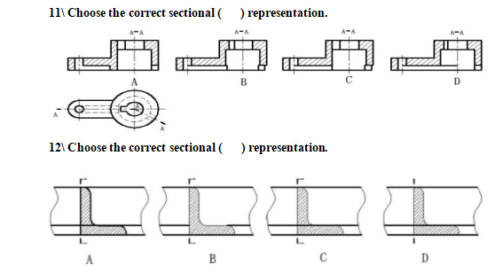 Solved 8\ Choose the correct left view ( ). ∣9\ Choose the | Chegg.com
