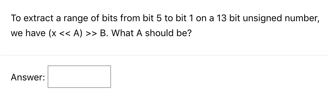 Solved To Extract A Range Of Bits From Bit 5 To Bit 1 On A 8052