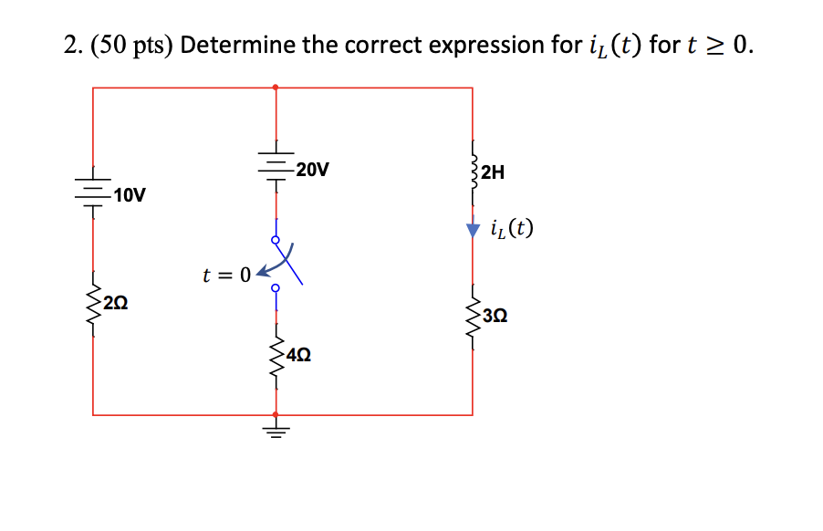 Solved 2 50 Pts Determine The Correct Expression For
