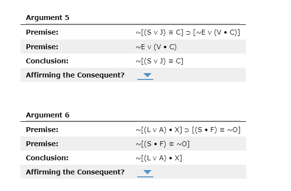 Solved VƏND Argument 1 Premise: Premise: Conclusion: | Chegg.com
