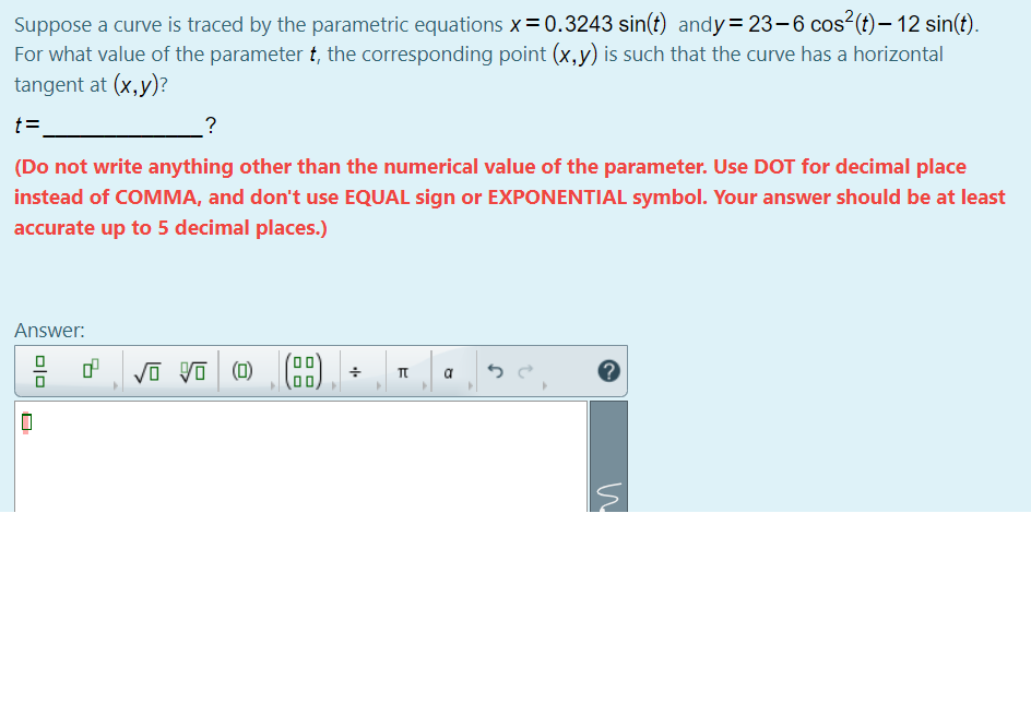 Solved Suppose a curve is traced by the parametric equations | Chegg.com